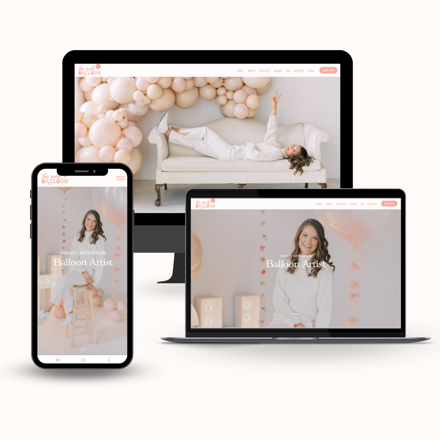 Party Planner Website, Logo, and Branding for The Chic Bash